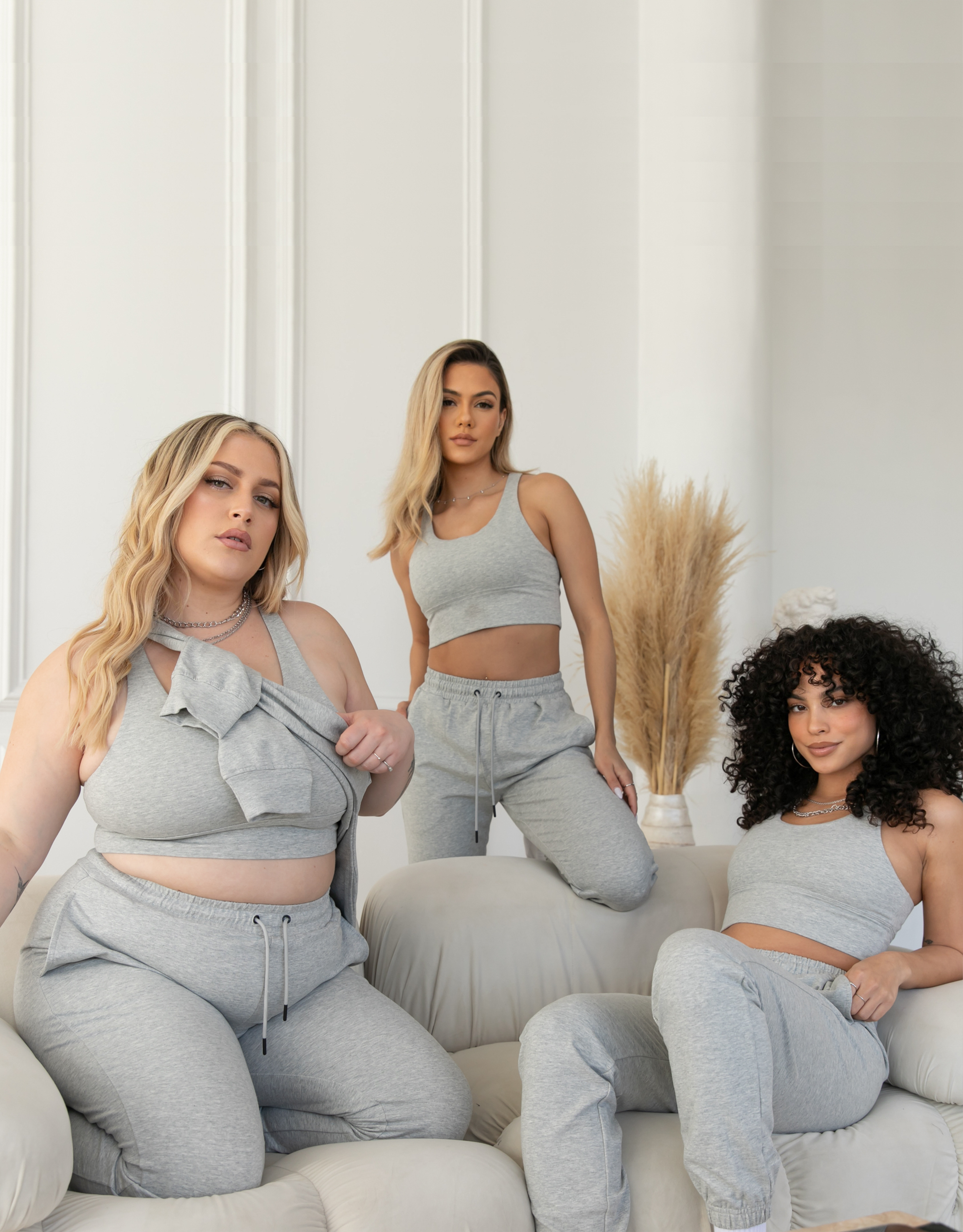 Girl Next Door X Malibu Heather Grey Set – Ashley Snell Collection