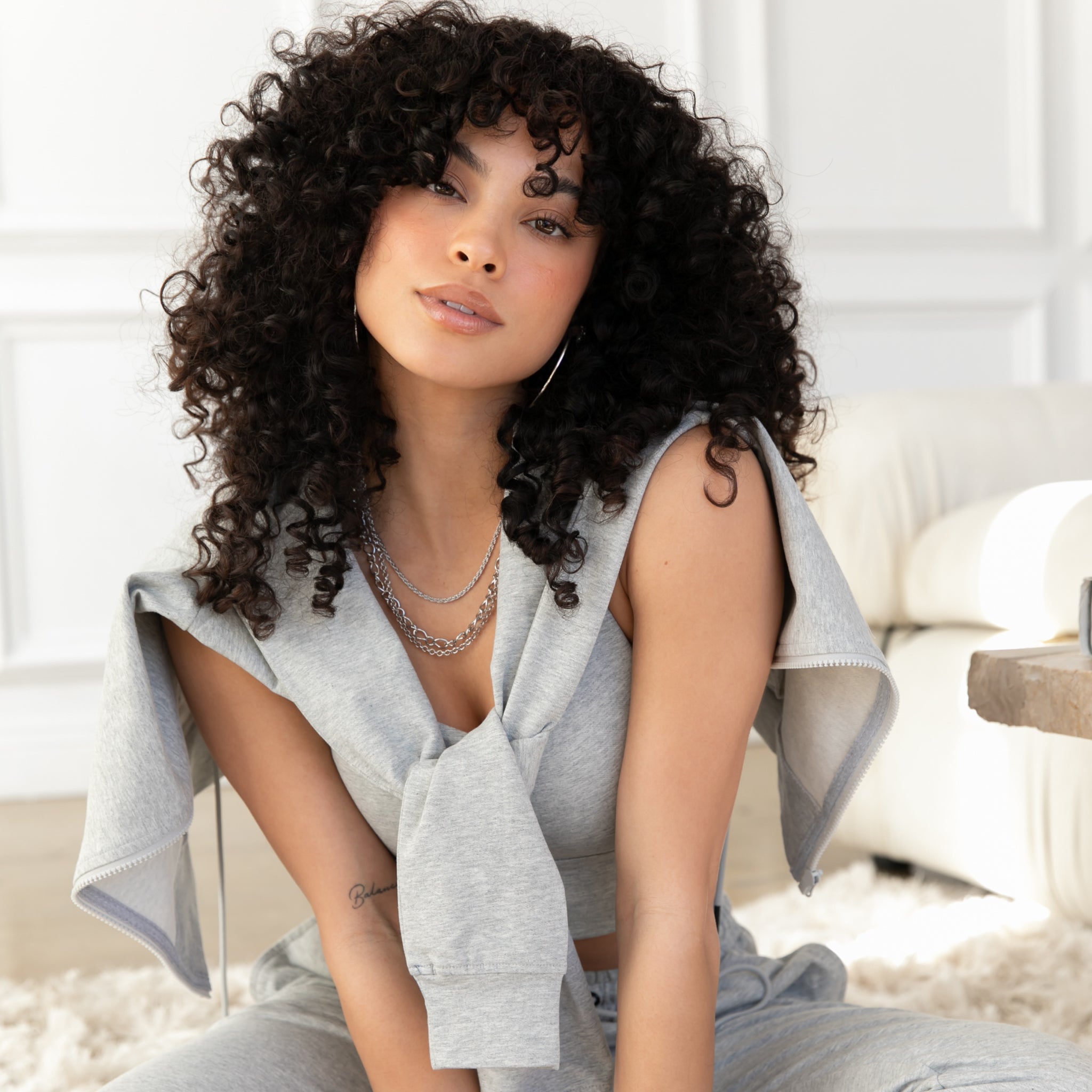 Girl Next Door Zip Up Hoodie- Heather Grey – Ashley Snell Collection