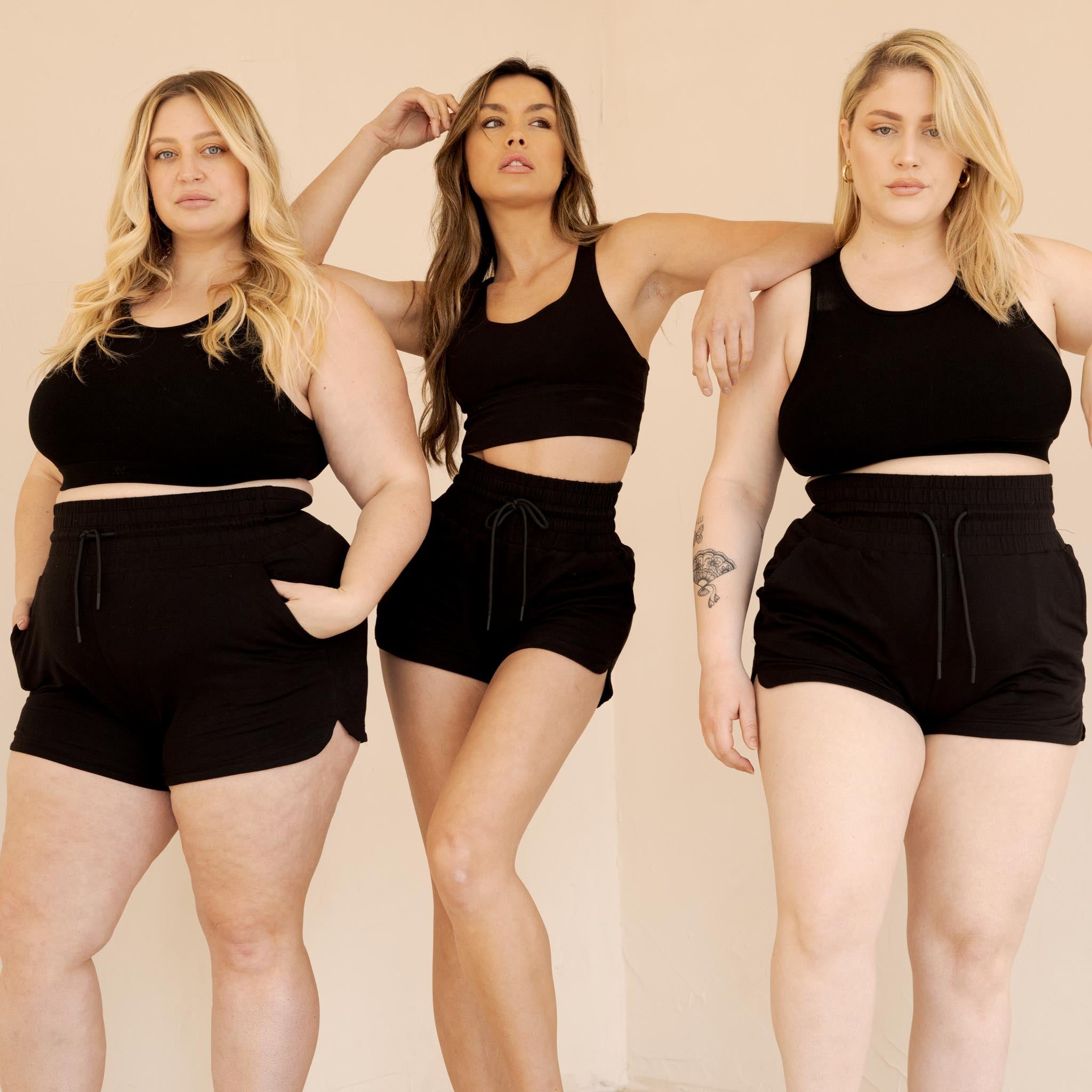 Malibu Highwaist Shorts - Black – Ashley Snell Collection